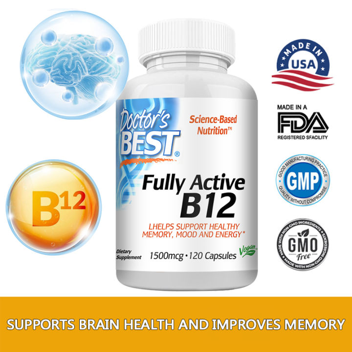 Doctor's Best - Vitamin B12 - Supports Brain Health, Helps Support ...
