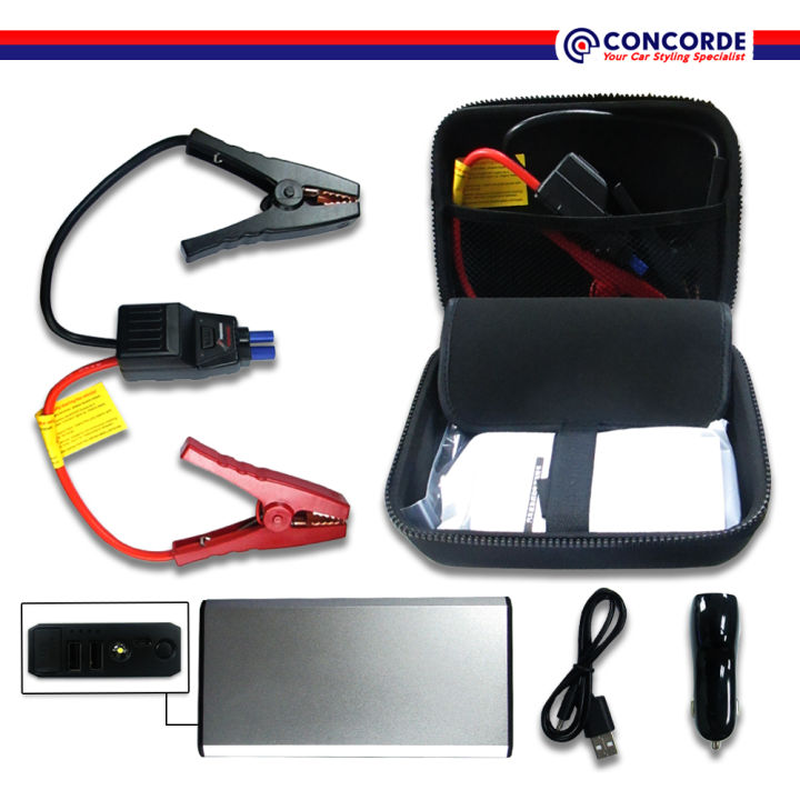 Concorde Multi Function Mini Jump Starter 12 Volts /200-400 Ampere 7500 ...