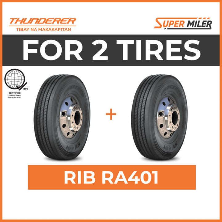 2pcs THUNDERER 315/80R22.5 20PR RIB RA401 158/150 Car Tires | Lazada PH