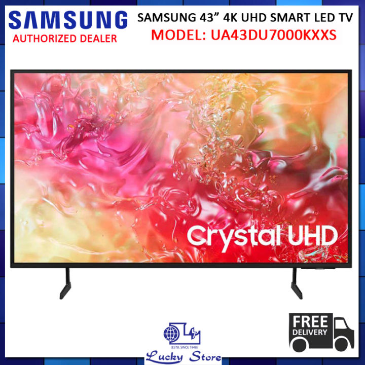 (BULKY) SAMSUNG UA43DU7000KXXS 43" 4K CRYSTAL UHD SMART LED TV WITH ...