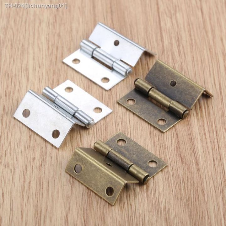 ♀ 10Pcs Cabinet Door Luggage Furniture Decoration Hinge Jewelry Wood ...