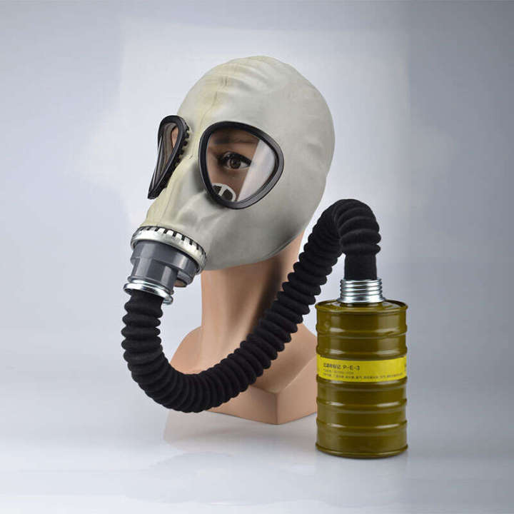Gas Mask Long Tube Gas Ghost Gray Rubber Hood Mf1a Banggu Chemical ...