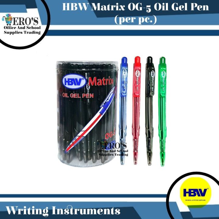HBW Retractable Ball Pen Matrix OG-5 | SOLD PER PIECE | Lazada PH