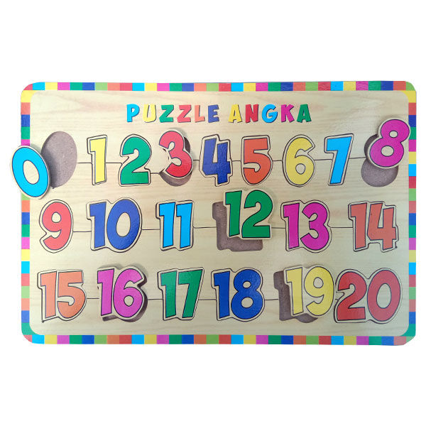 Puzzle Angka 0 - 20 | Lazada Indonesia