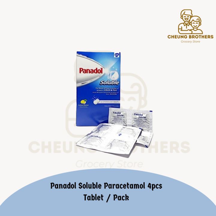 Panadol Soluble Paracetamol 4pcs Tablet / Pack | Lazada