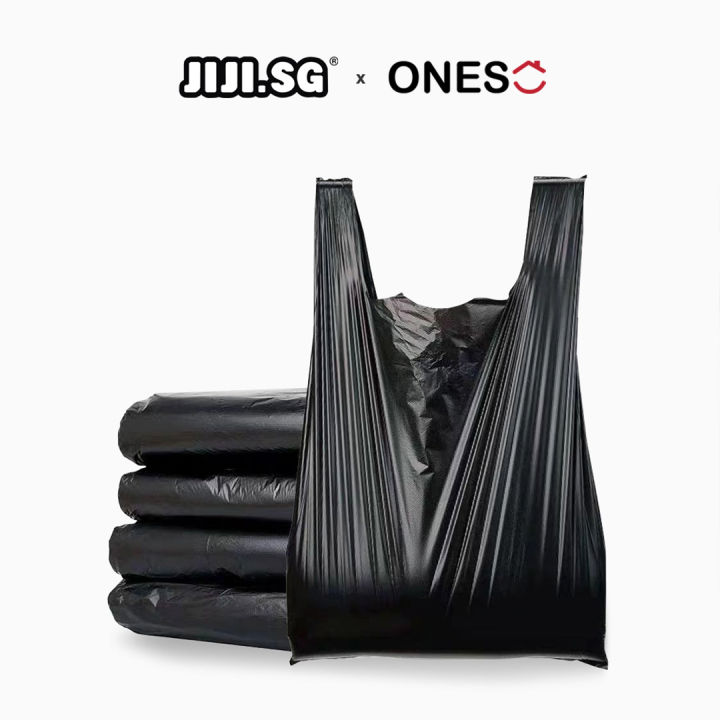 (JIJI.SG x ONES) ALBIN Garbage Bag with Handle 100pcs / Trash Bag ...