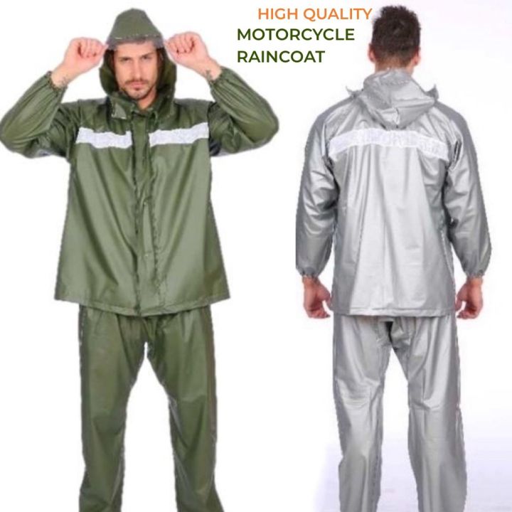 Reflectorized Titanium Raincoat Rubberized Makapal Kapote Popular ...