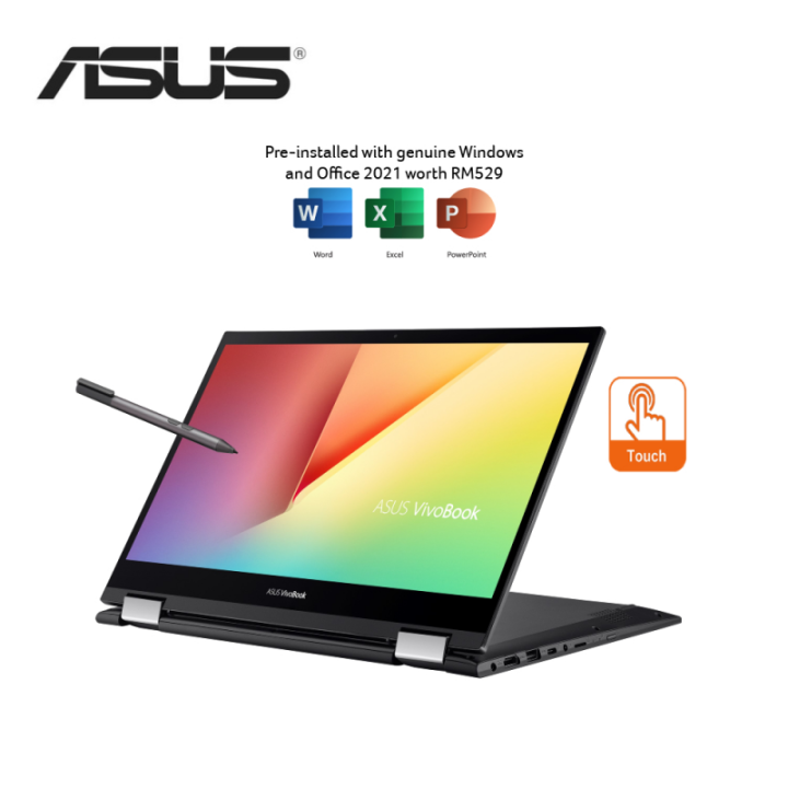 Asus VivoBook Flip 14 TP470E-AEC544WS | I3-1115G4 | 8GB RAM | 512GB SSD | Intel | Laptop14 ...