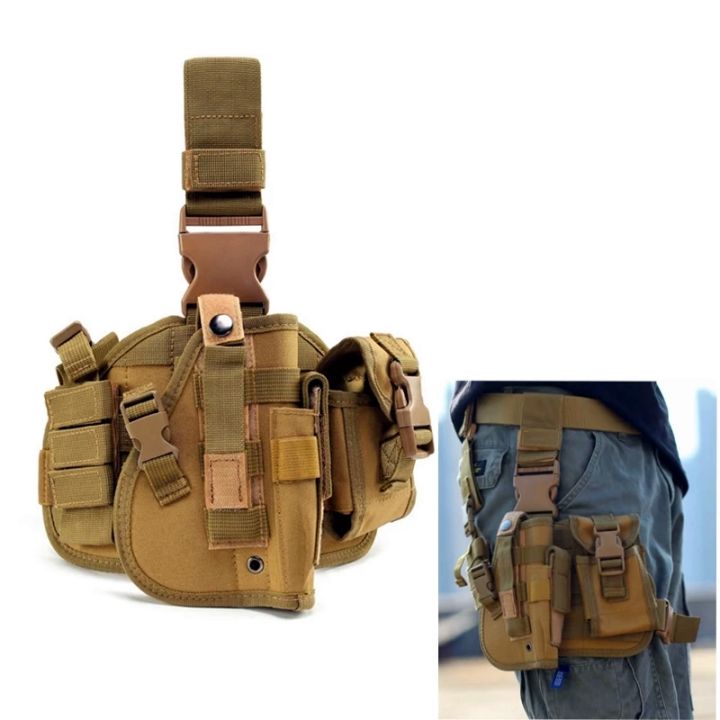 Tactical Holster Army Multi-function Leg Bag Tied Leg Protective ...