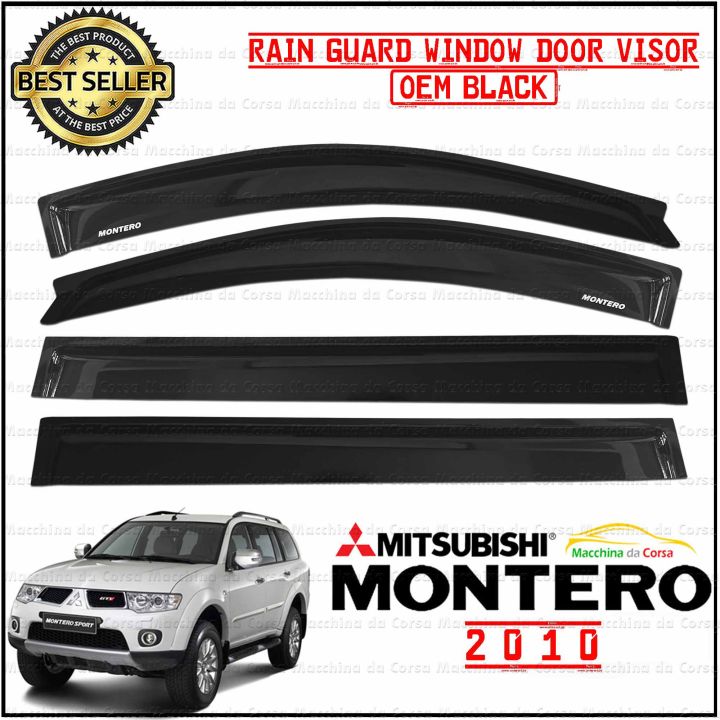 Mitsubishi Montero 2010 Rain Guard Window Visor Black | Lazada PH