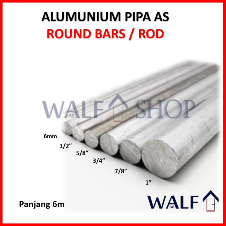 Round Bars / Rod / Pipa As Alumunium - panjang 6m | Lazada Indonesia