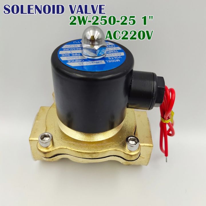 MODEL:2W-250-25 TIANYU SOLENOID VALVE โซลินอยด์วาล์วทองเหลือง ขนาด 1 ...
