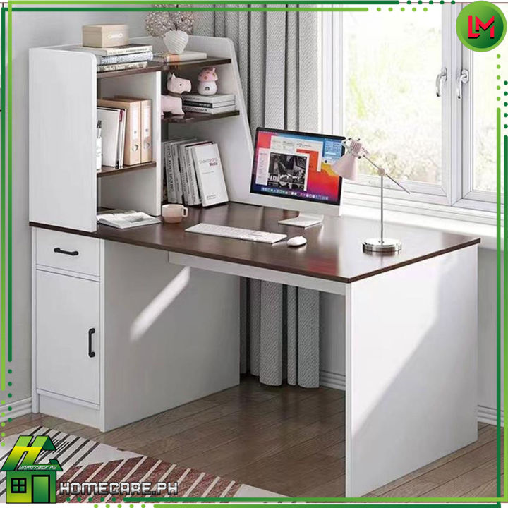 HOMECARE PH. Laminated Study Desk Computer Table With Drawer And Side ...