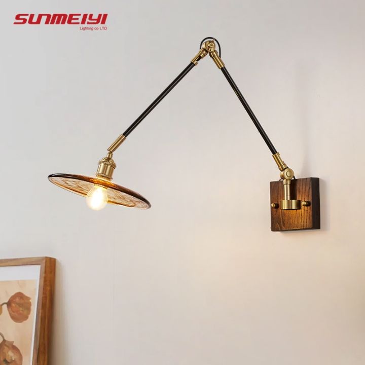 SUNMEIYI New Ceramic metal LED Wall Lamp Beside Left And Right Rotate ...