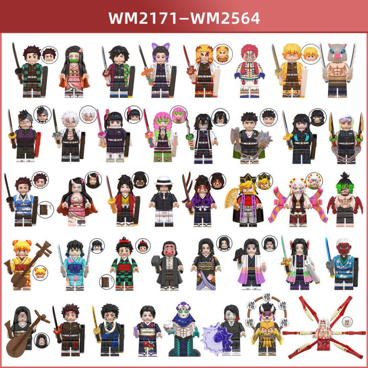 Demon Slayer Figure Tanjiro Yazuko Zenitsu Inosuke Kyojuro Muichiro ...