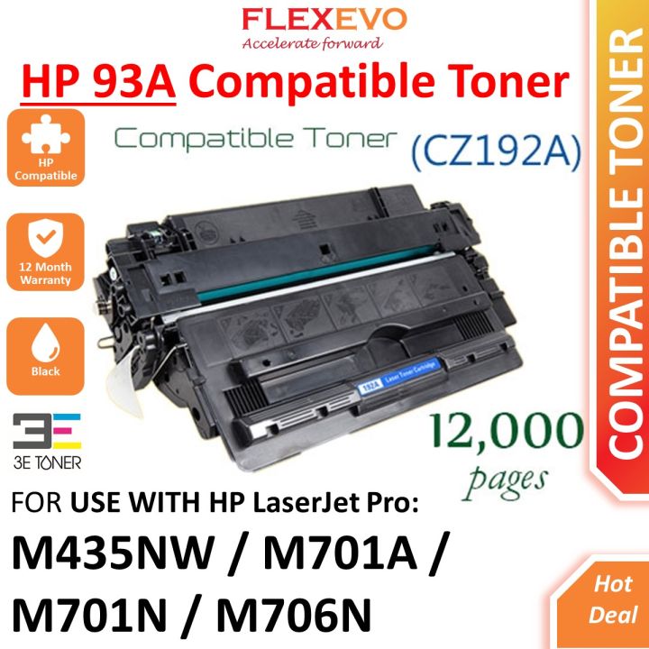 HP CZ192A ( 93A ) Black Toner Compatible M435 M701A M706 192 192A 93 ...
