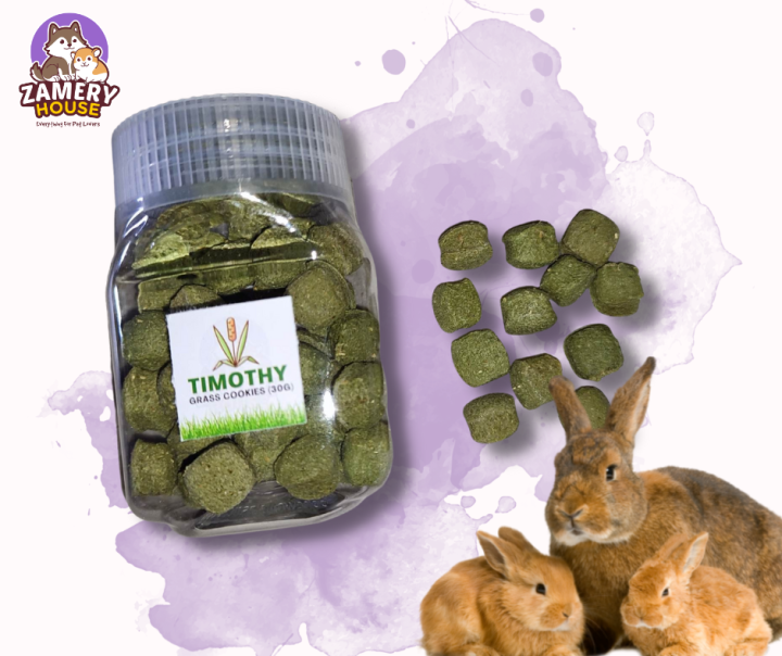 Timothy Grass Cookies 30g & 150g in Canister - Rabbit Food/Treat / Food ...