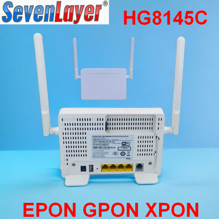 GPON ONU EPON HG8145C XPON ONT termianl with 1GE+3FE+voice+2.4Gwifi English software compatible ...