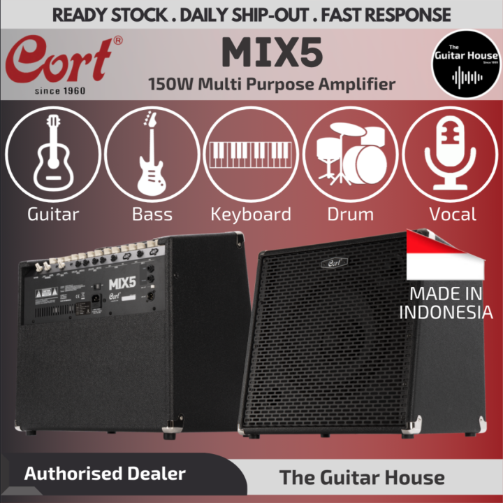 Duty free Cort MIX5 150watt 5-channel Multi-Purpose Amplifier (Guitar ...