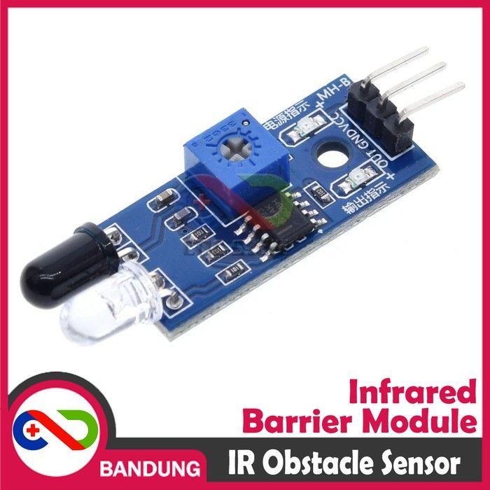 INFRARED BARRIER OBSTACLE SENSOR HALANGAN RINTANGAN MODULE | Lazada ...