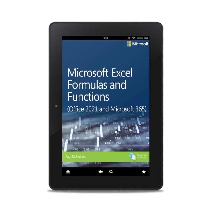 [eBook]Microsoft Excel Formulas and Functions (Office 2021 and Microsoft 365). (ISBN ...