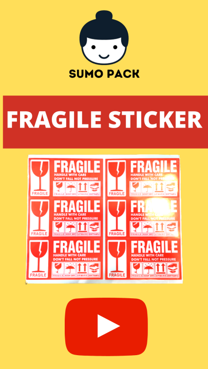 SUMOPACK 100PCS FRAGILE Sticker Fragile Label Warning Label Ready Stock ... SUMOPACK 100PCS FRAGILE Sticker Fragile Label Warning Label Ready Stock ...