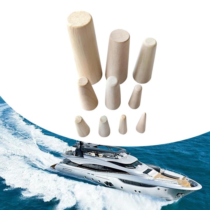 Sooop ใช้งานง่ายปลั๊กไม้ฉุกเฉินสำหรับเรือ10ชิ้น,ที่อุดมีรูเรียวทรงกรวย ...
