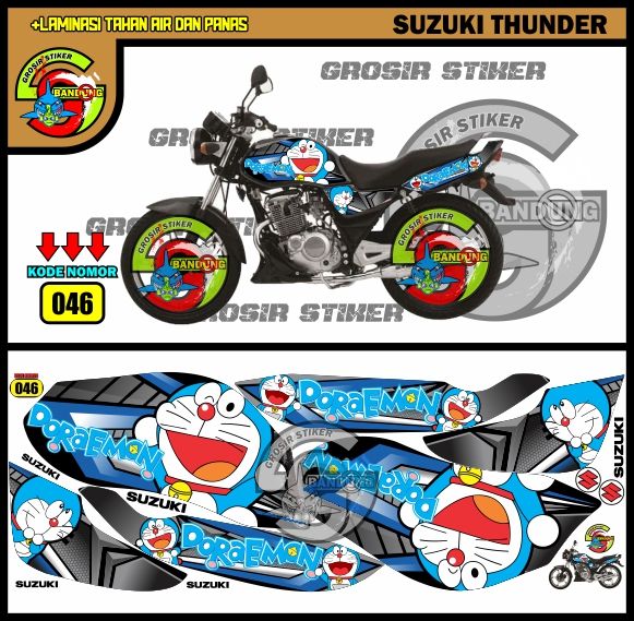 STRIPING VARIASI SUZUKI THUNDER DORAEMON | Lazada Indonesia