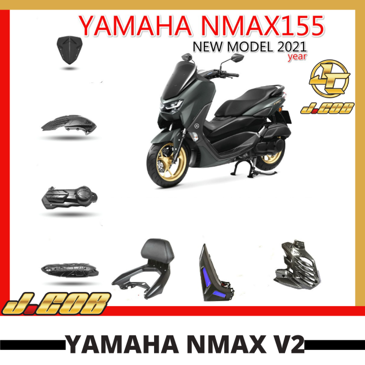 YAMAHA NMAX NEW 2020-2021 v2 MODEL FENDER CARBON MUFFLER METER COVER ...