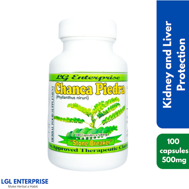 Chanca Piedra - Stone breaker - Improves digestion - Improves urine flow - 100 capsules - 500mg ...