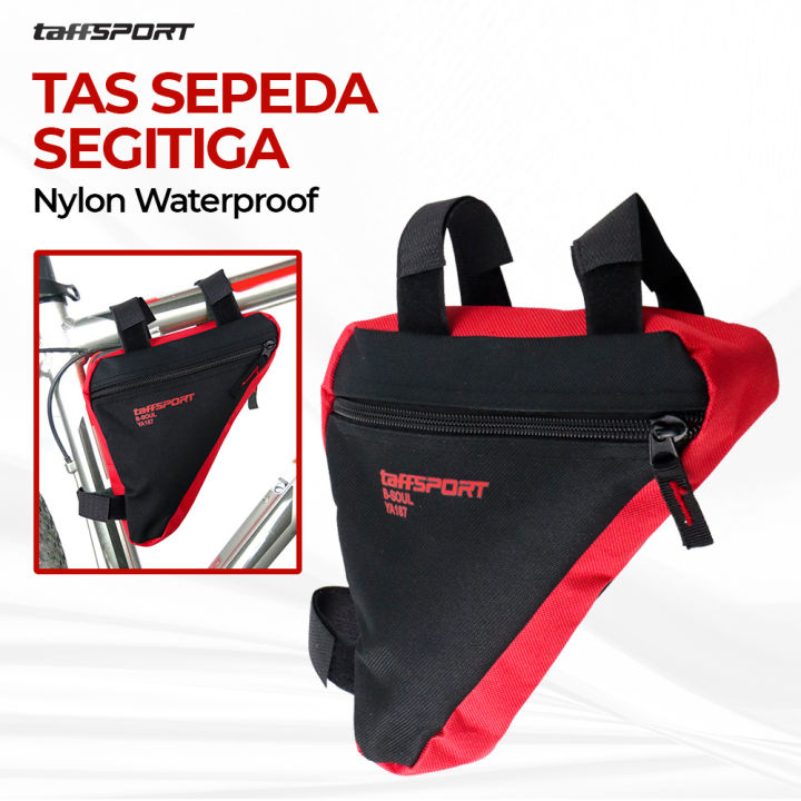 [ COD ] - Tas Sepeda Segitiga Nylon Waterproof TaffSPORT | Lazada Indonesia