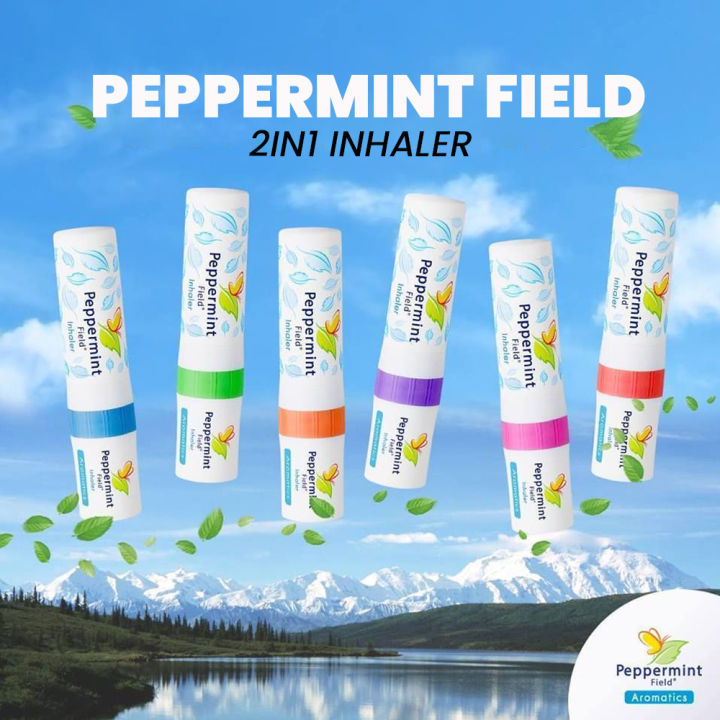 Peppermint Field Nasal 2 in 1 Inhaler Relief Congestion and Vertigo Spa ...