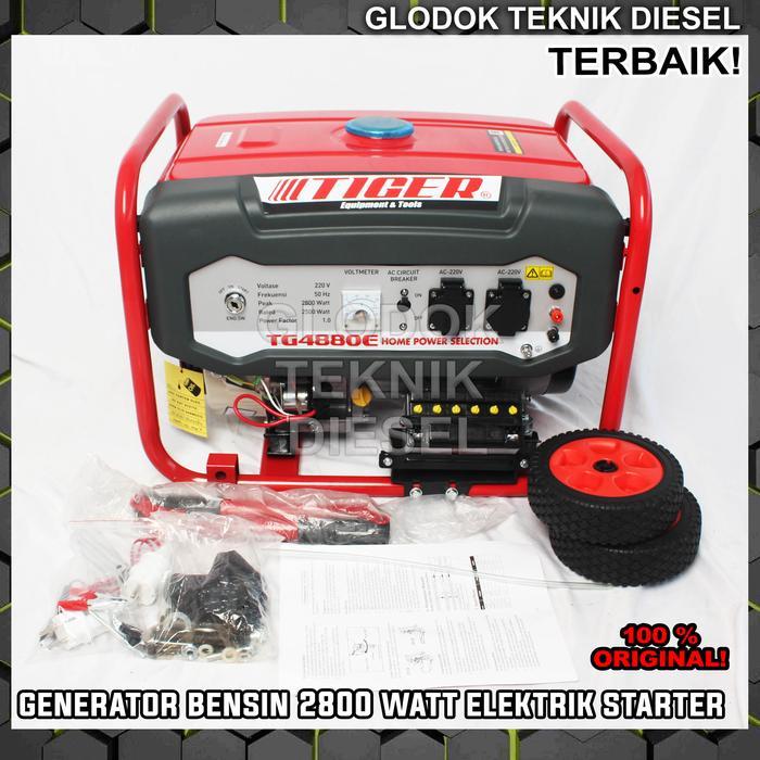 PROMO Genset Bensin 3000 Watt Generator Listrik 2500 W + ELECTRIC ...