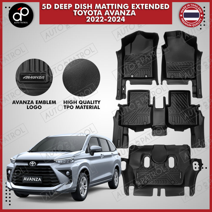 TOYOTA VELOZ 2022-2024 5D DEEP DISH MATTING EXTENDED (Made in Thailand ...