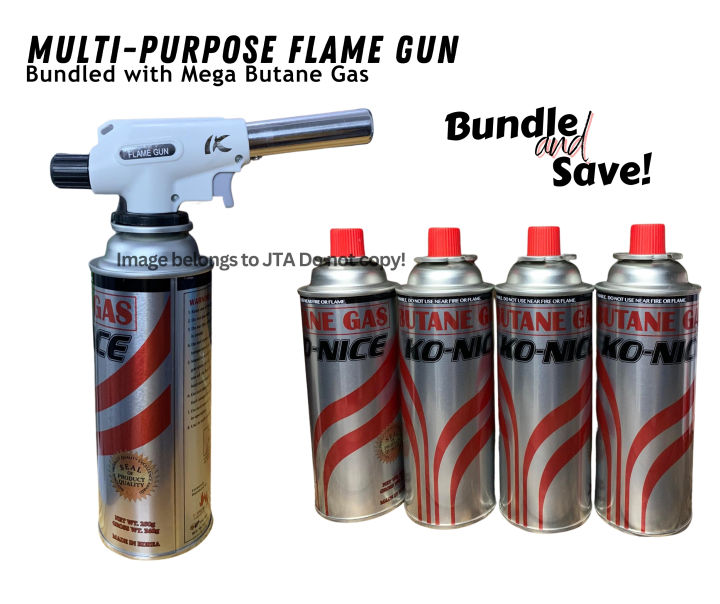 Flame Gun Multi-purpose Blow Torch Auto Ignition Bundled with Ko-nice ...