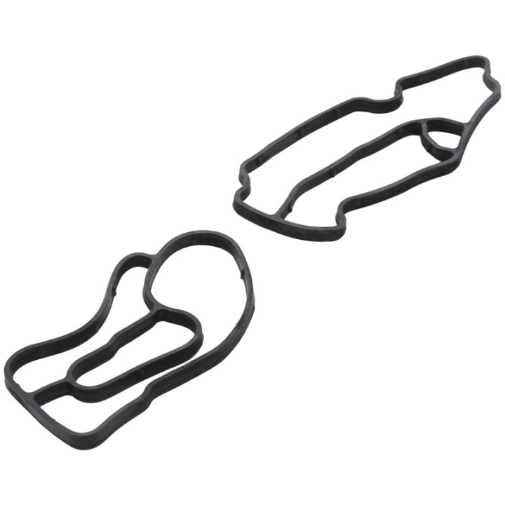 2Pcs Black Rubber Oil Filter Housing Gasket Fit for Mercedes Benz ML320 ...