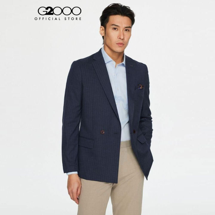 G2000 เสื้อสูทสำหรับผู้ชาย ทรง SMART FIT รุ่น 3611352278 NAVY | Lazada ...