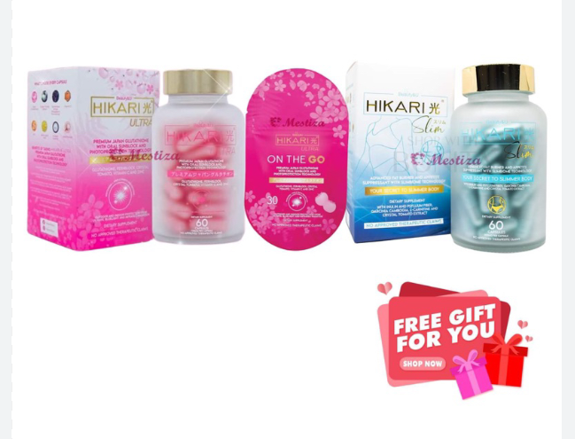 HIKARI glutathione and collagen whitening and brightening with sun ...