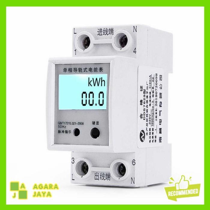 ALAT PENGUKUR TEGANGAN DAYA LISTRIK KWH METER LCD SMART POWER METER ...