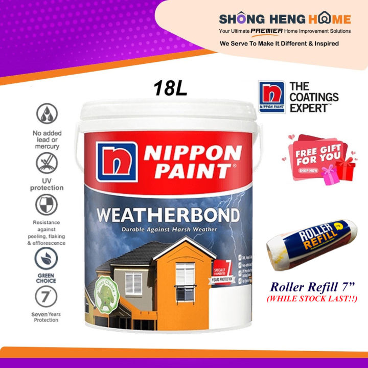 18L Nippon Paint Weatherbond (WB) - Exterior Walls Color Option ...