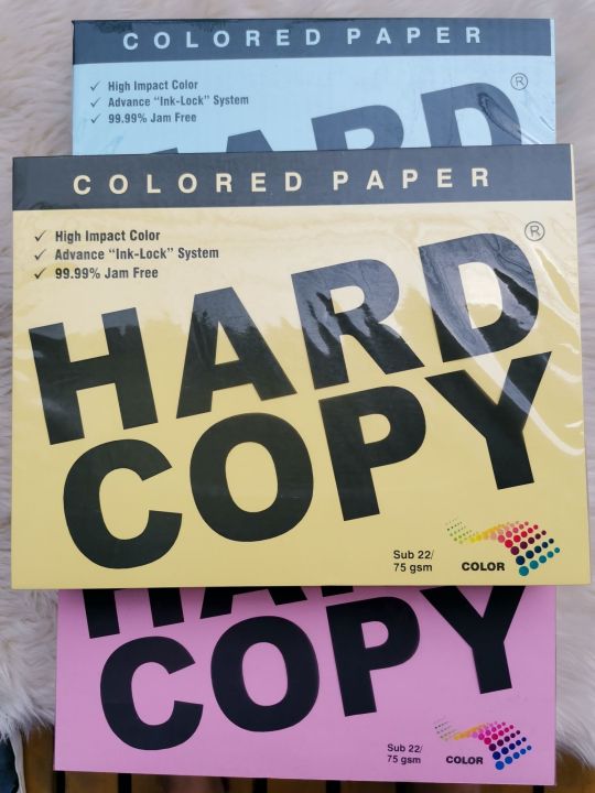 Hard Copy Colored Paper Sub 22 75gsm Short(500 sheets) | Lazada PH