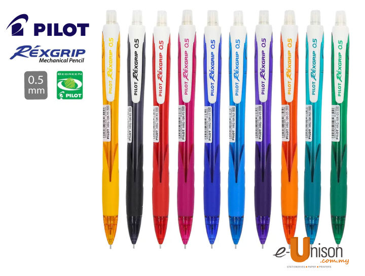 Pilot Rexgrip Mechanical Pencil 0.5mm / 0.7mm (Random Colour) | Lazada
