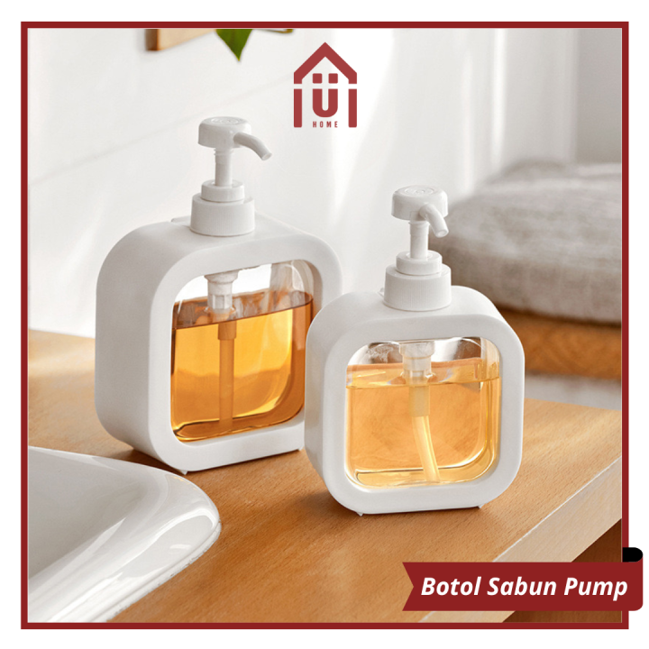BOTOL SABUN PUMP DESIGN MINIMALIS 300 ML 500 ML CAIR ESTETIK BOTOL ...