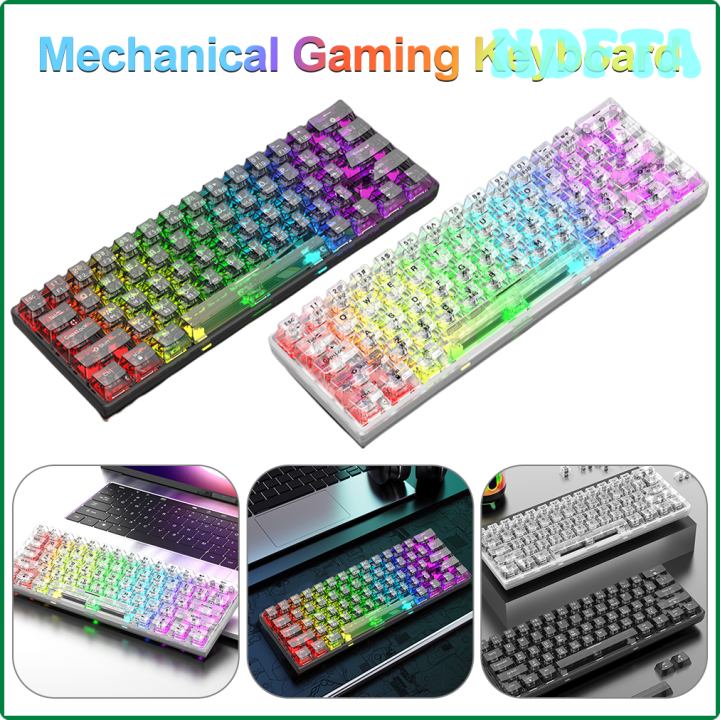 NDFTA K30 Pro RGB Backlit Gaming Keyboard 61 Keys 2.4G Wireless ...