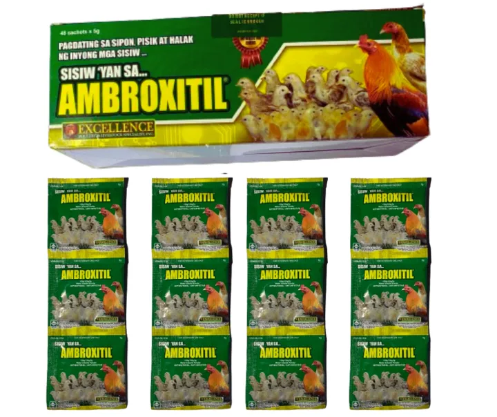 [G&G] 12PCS AMBROXITIL POWDER / 5GRAM / PARA SA MANOK NA PANABONG ...