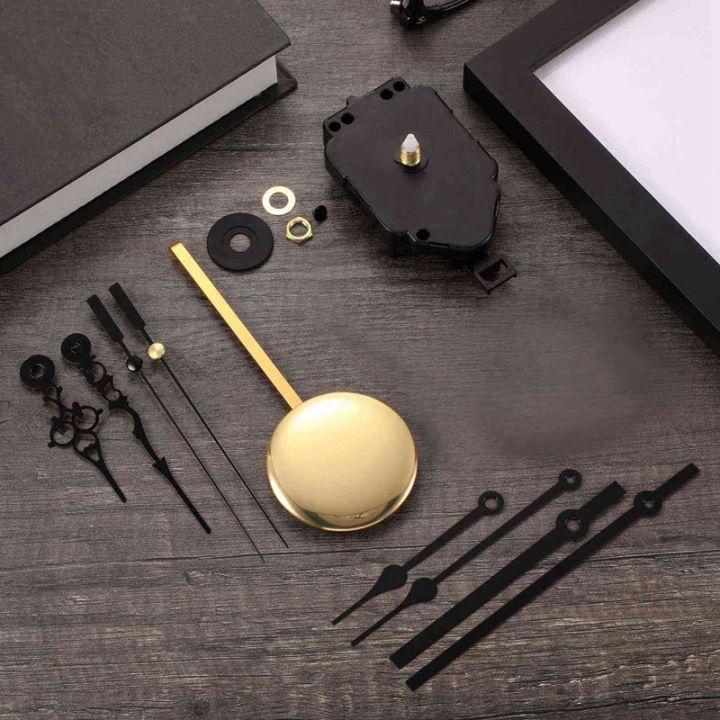3X DIY Pendulum Clock Movement Mechanism with 3 Pairs Different Hands Quartz Repair Shaft Wall ...