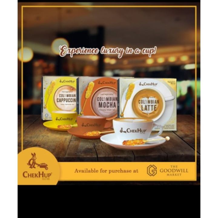 Chek Hup Microground Colombian Latte Coffee (23g x 6s)(Exp:Feb2024 ...