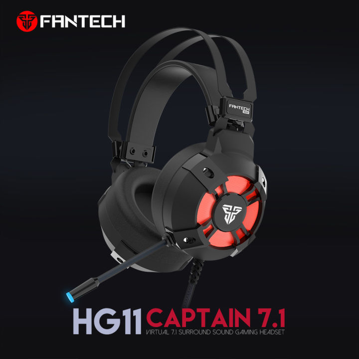 Fantech HG11 Captain 7.1 Surround Sound USB Wired Gaming Headset with ...