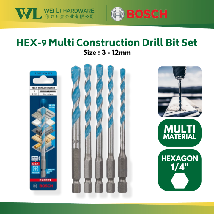 BOSCH HEX-9 Multi Construction Drill Bit / multi use construction drill ... BOSCH HEX-9 Multi Construction Drill Bit / multi use construction drill ...