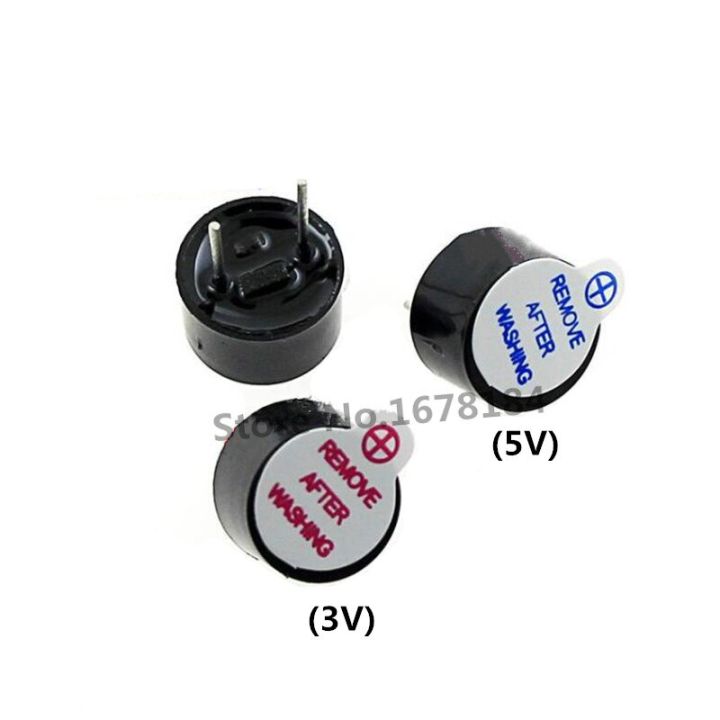 5PCS 3V 5V 12V Active Buzzer AC 9มม.* 5.5มม.TMB09A03 0905 0955 Pitch ...